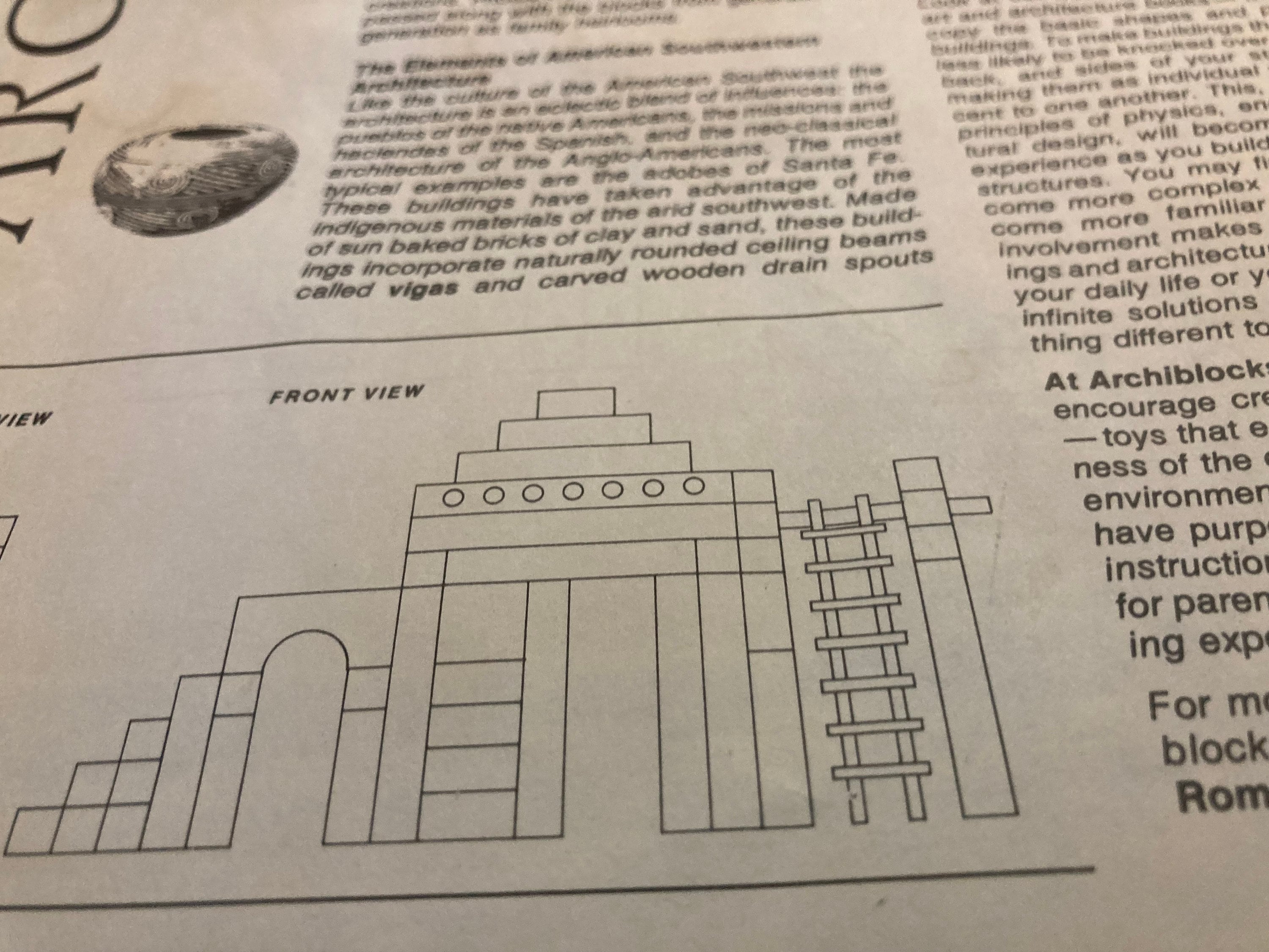 Archiblocks Desktop Classic Sante Fe Building Blocks - Etsy