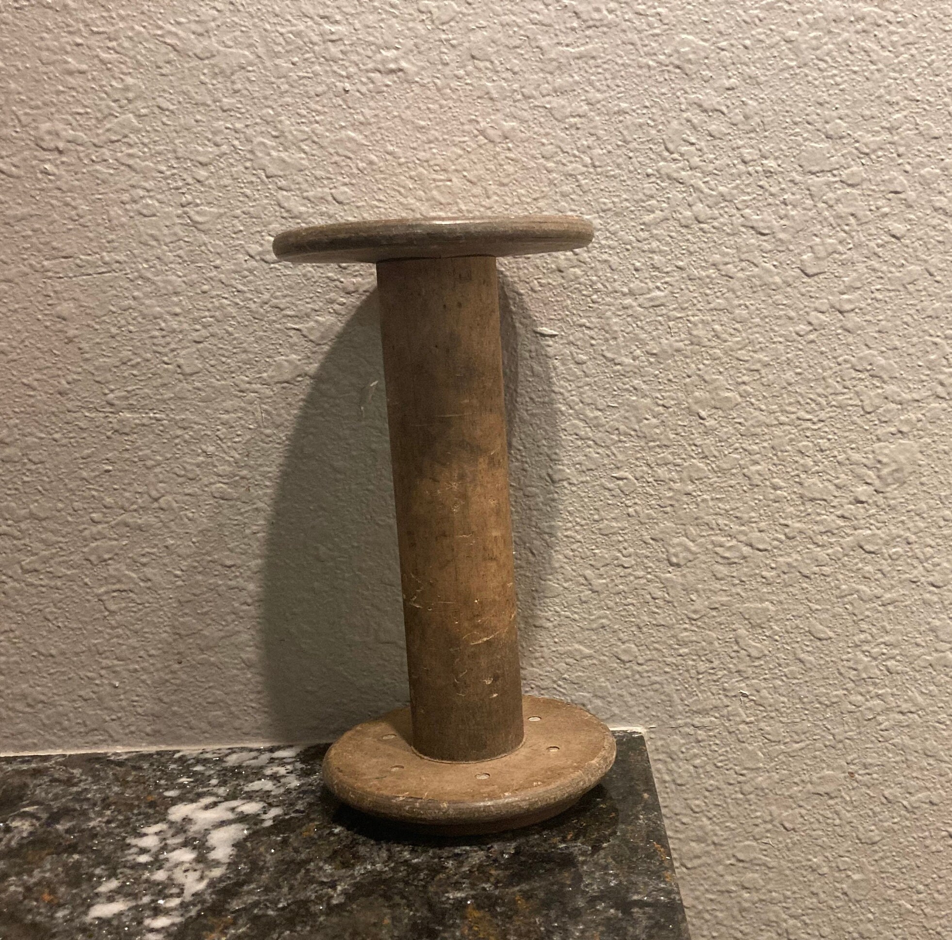 Large Antique Wooden Spool - Etsy