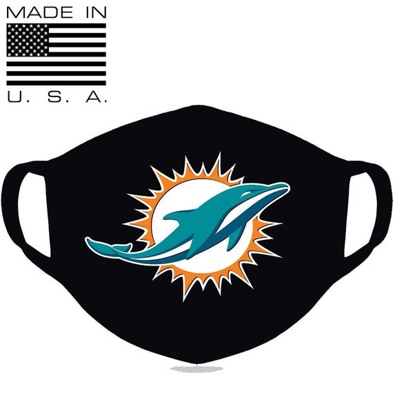 Miami Dolphins Face Mask Miami Dolphins mask Reusable Face | Etsy