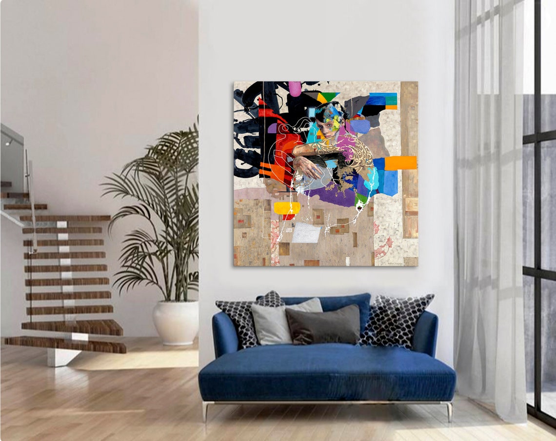 Unique Art/original Oil Painting/colorful Painting/modern Wall - Etsy