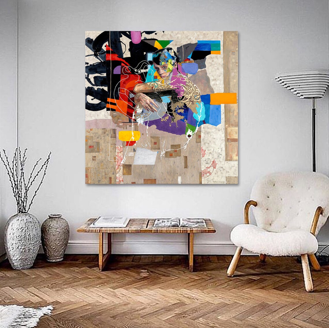 Unique Art/original Oil Painting/colorful Painting/modern Wall | Etsy