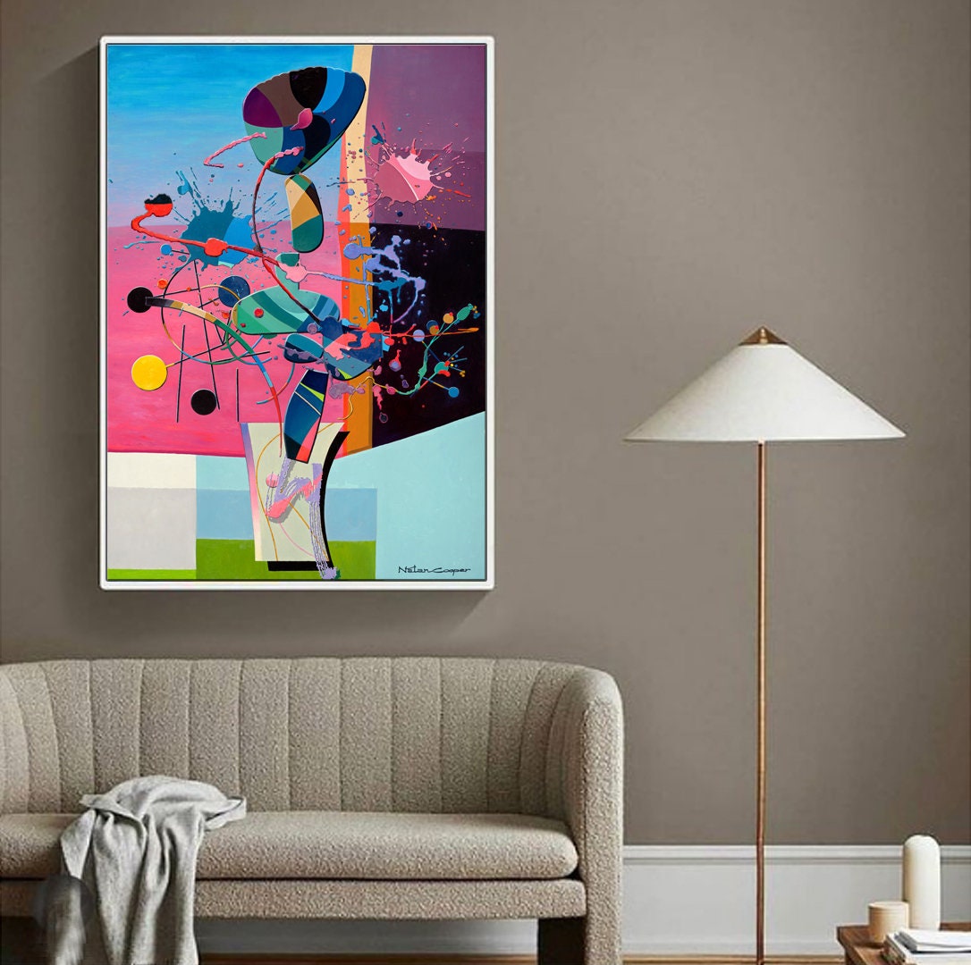 Flowers Colorfull Unique Art/original Oil Painting/colorful Painting ...