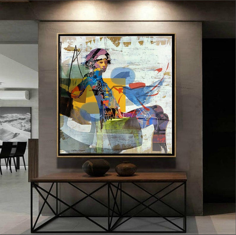 Sunset/modern Large Print/contemporary Art/colorful Abstract - Etsy