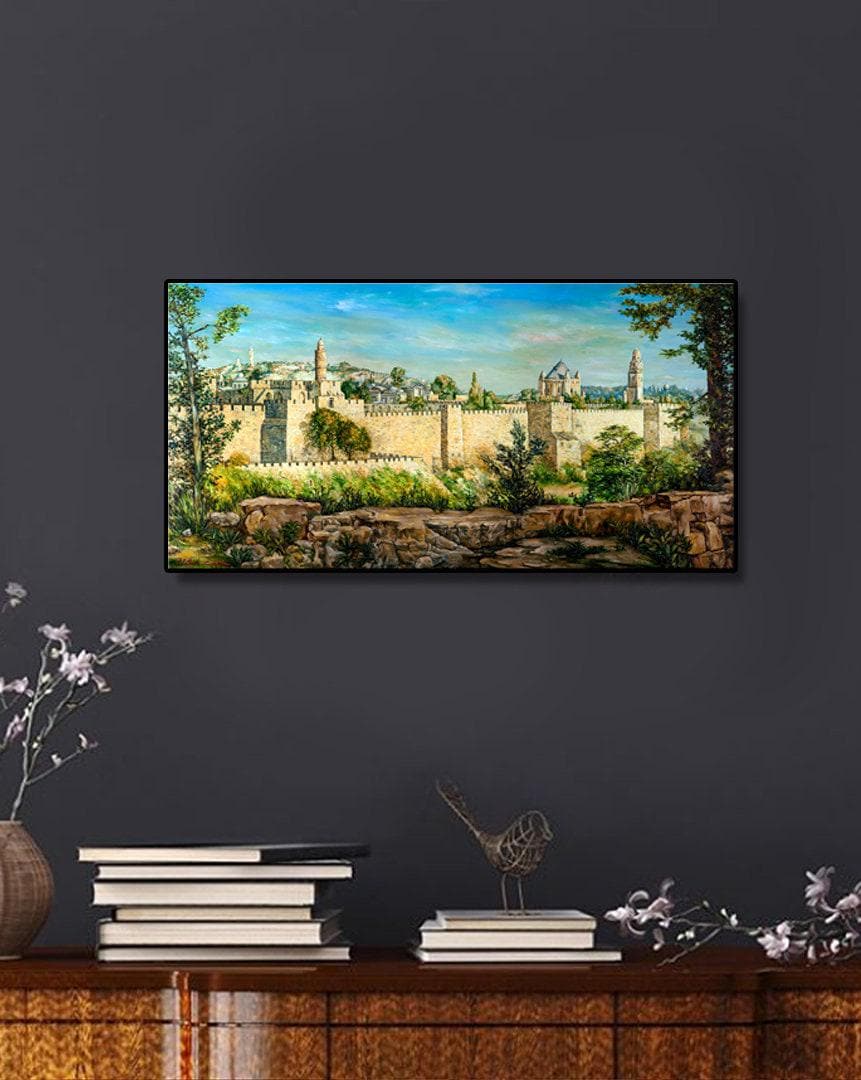 Jerusalem Wall Art Canvas Print: Israeli Cityscape by Natan Cooper - Etsy