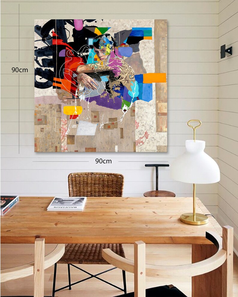 Unique Art/original Oil Painting/colorful Painting/modern Wall - Etsy