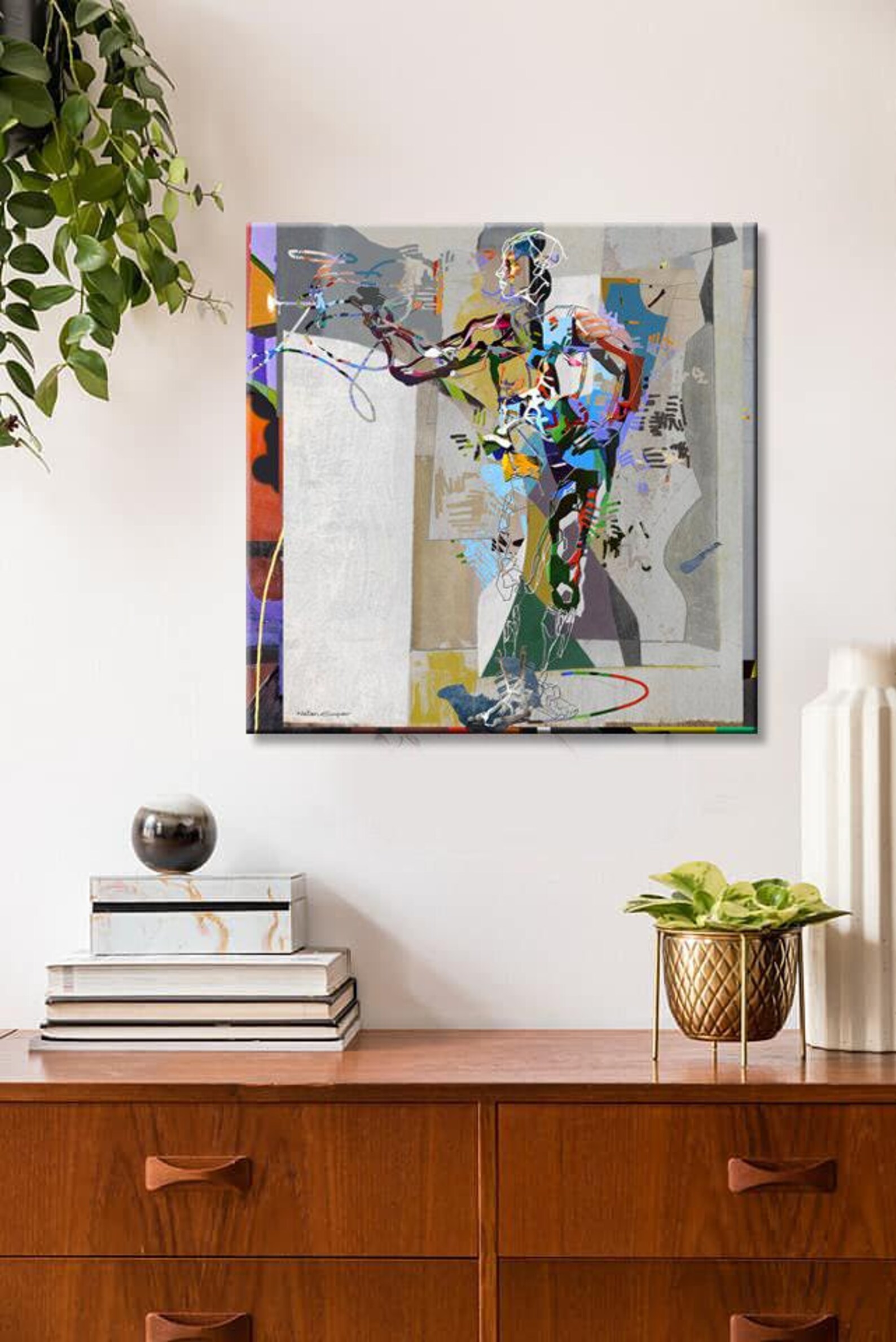 Abstract Canvas Print: Large Colorful Modern Wall Art by Natan Cooper ...