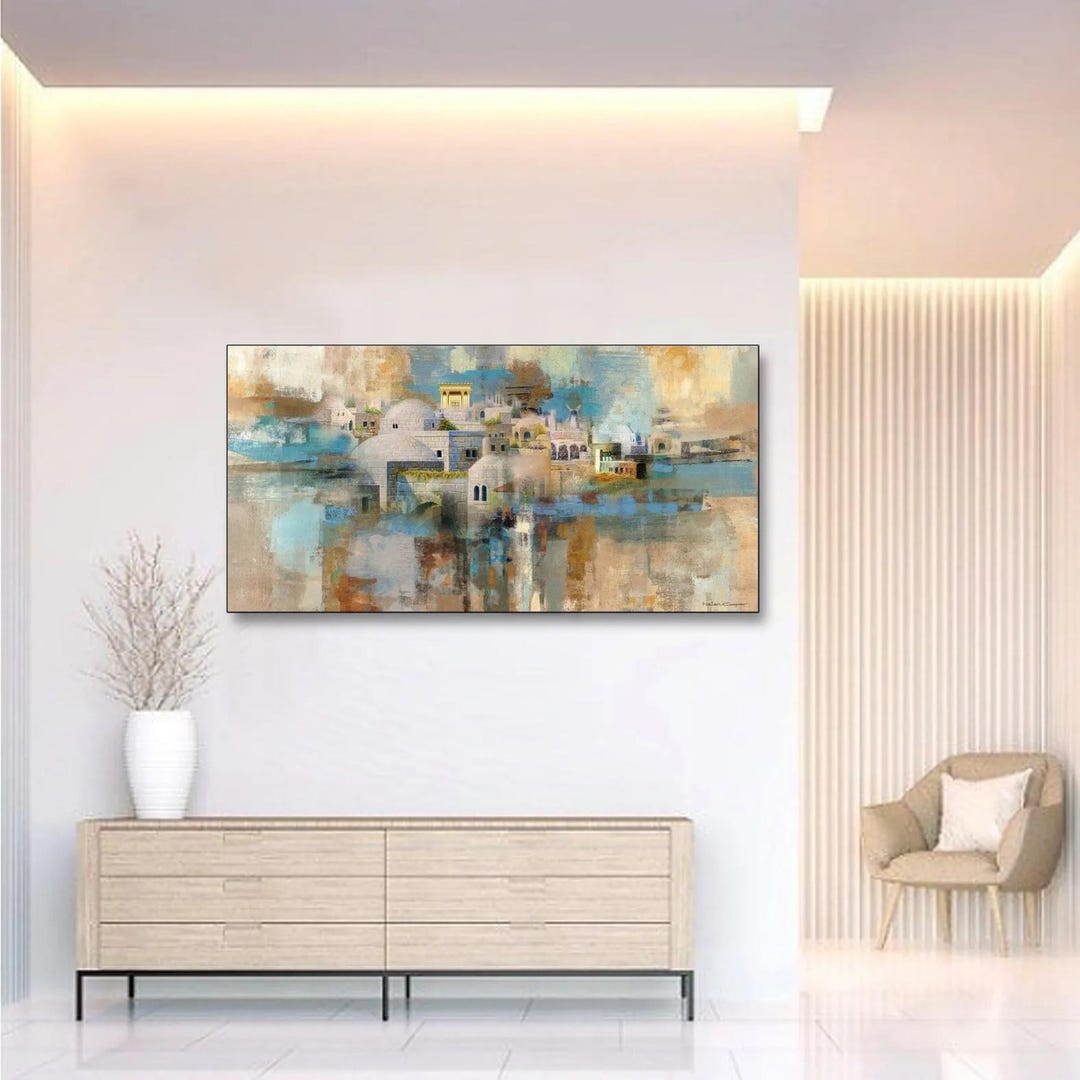 JERUSALEM /colorful /judaica Wall Art/ Jewish Modern Art/ Contemporary ...