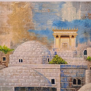 Jerusalem Art Print: Colorful Jewish Modern Art, Israel Artist - Etsy