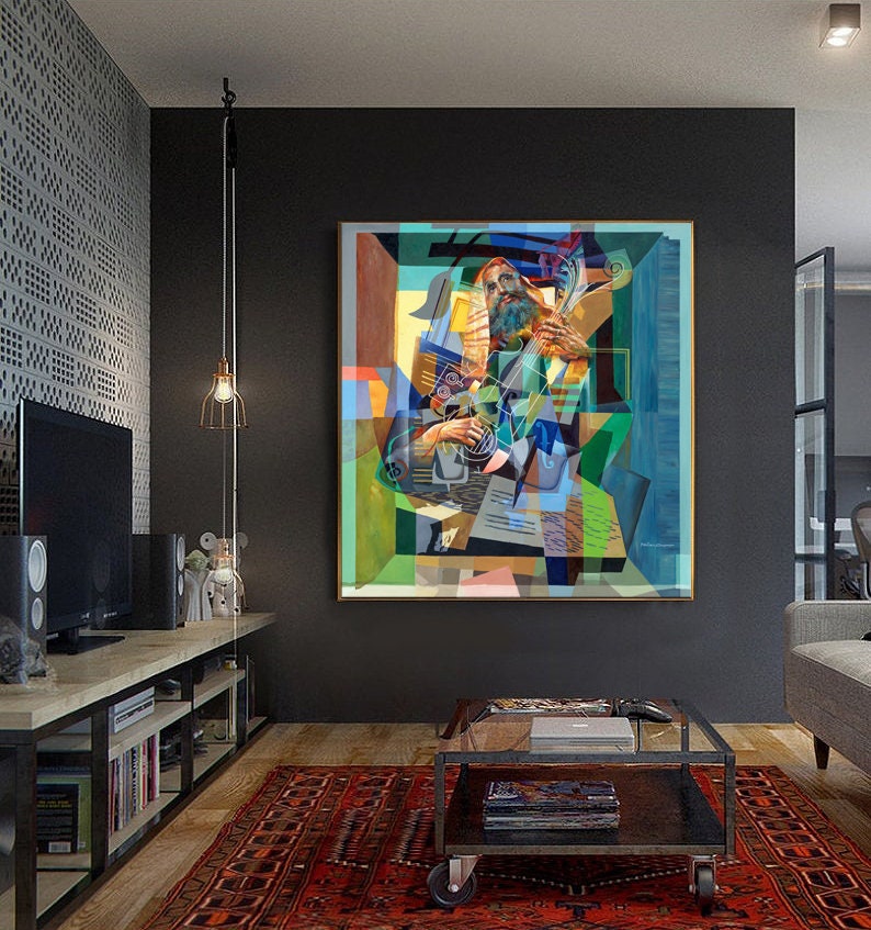 Unique Art/original Oil Painting/colorful Painting/modern Wall - Etsy