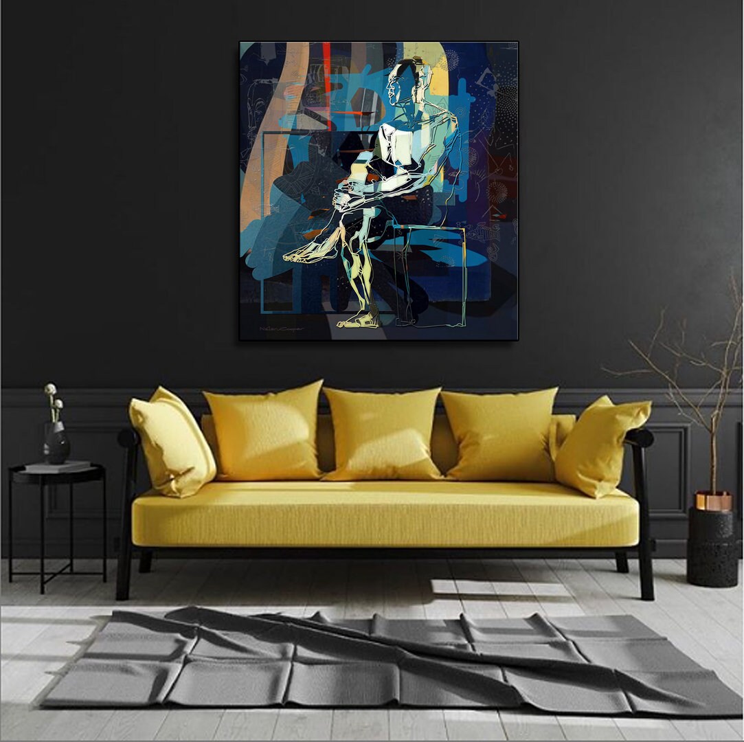 Unique Art/original Oil Painting/colorful Painting/modern Wall - Etsy