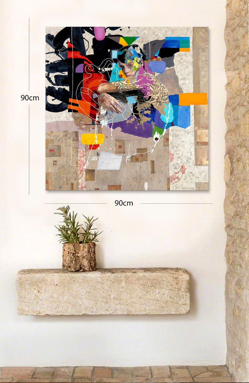 Unique Art/original Oil Painting/colorful Painting/modern Wall - Etsy