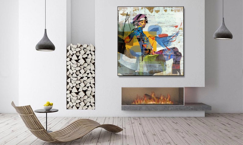 Sunset/modern Large Print/contemporary Art/colorful Abstract - Etsy