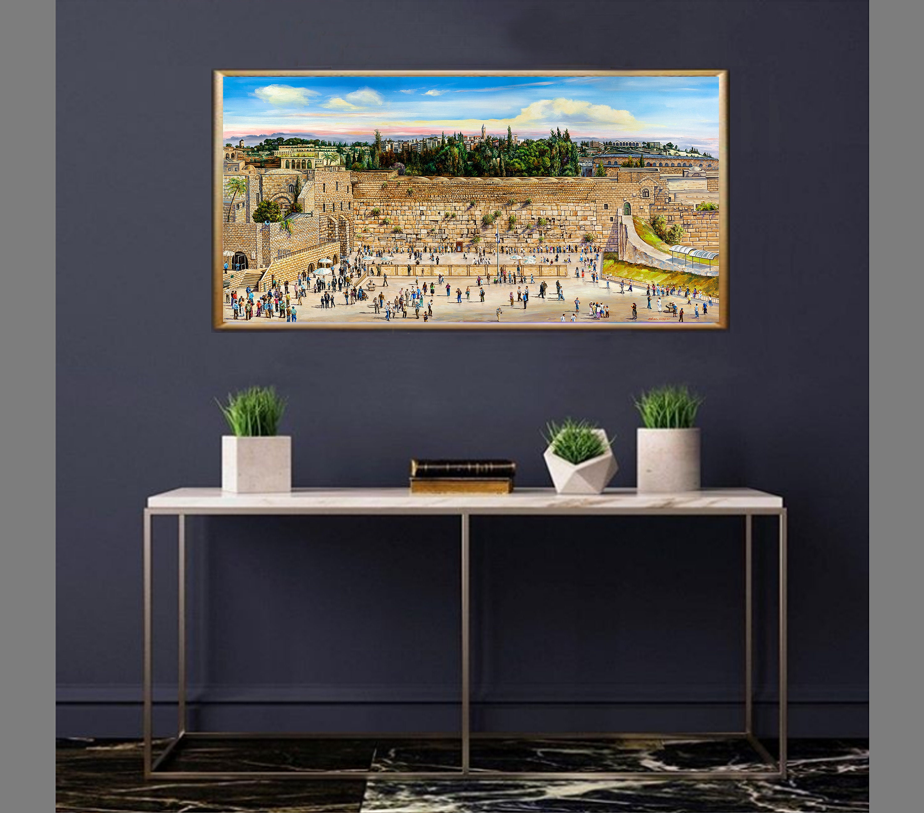 Western Wall/kotel/jerusalem Landscape/realistic Judaica Wall - Etsy