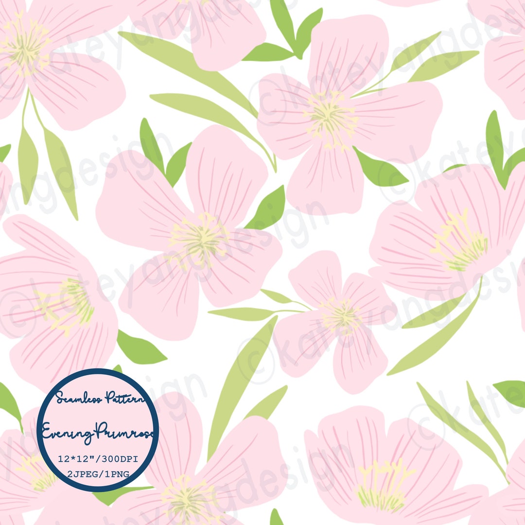 Pink Flowers Seamless Png, Pink Flowers Print, Flower Seamless Digital ...