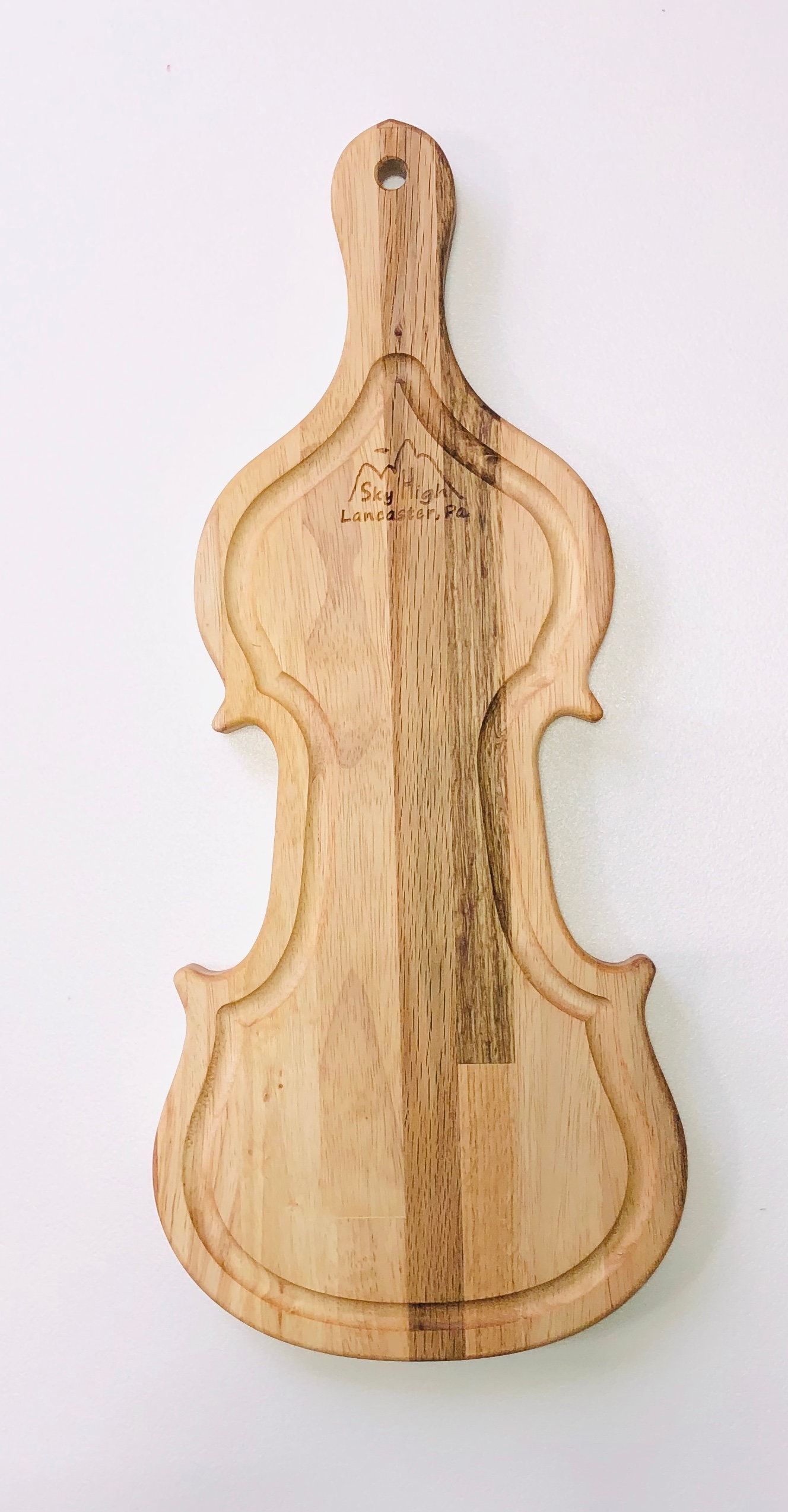 Handmade Violin Cutting Board From Repurposed Hardwoods (large) - Etsy