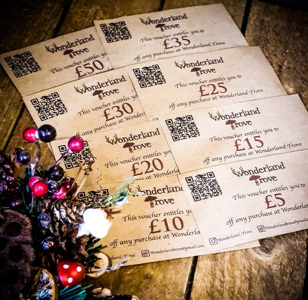 Gift Voucher PHYSICAL Gift Voucher Christmas Gift Birthday - Etsy