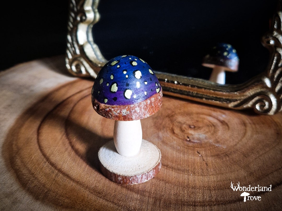 Wooden Mushroom Decorations, Coloured Mushrooms, Free Standing Mushroom ...