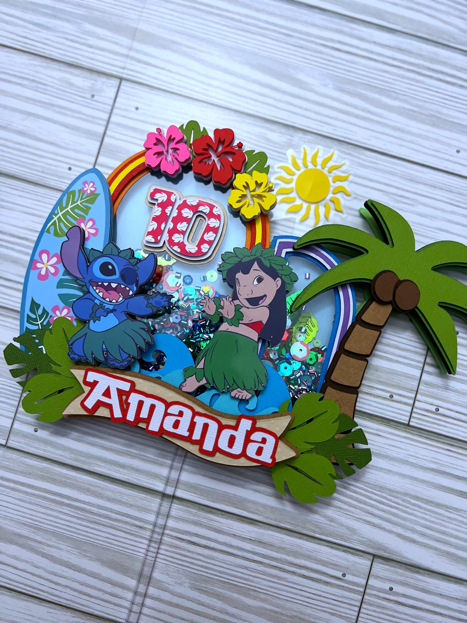 Lilo & Stitch Inspired Cake Topper - Etsy