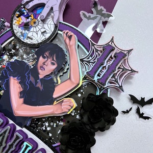 Wednesday Inspired Cake Topper - Etsy