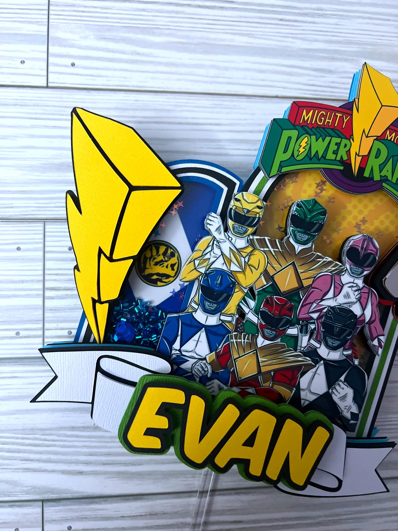 Power Cake Topper | Rangers Cake Topper - Etsy