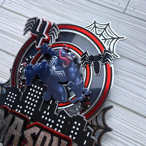 Venom Inspired Cake Topper - Etsy