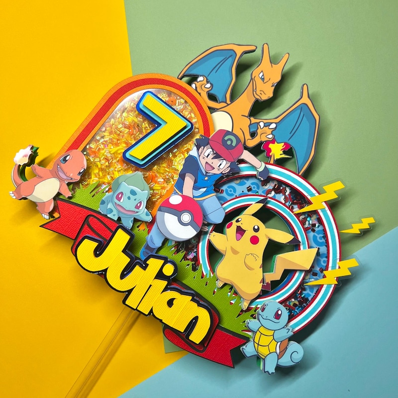 Pokemons Cake Topper - Etsy