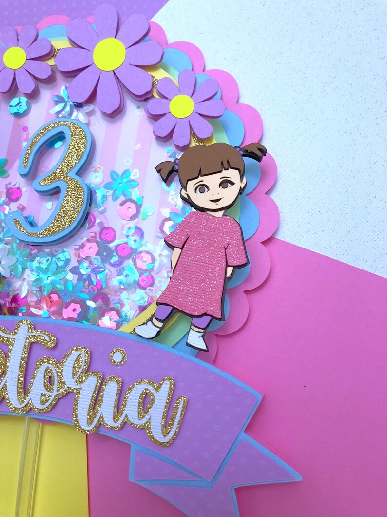 Boo Monsters Inc Inspired Cake Topper - Etsy