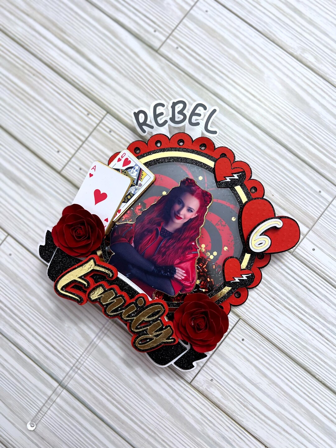 Rise of Red Inspired Cake Topper - Etsy