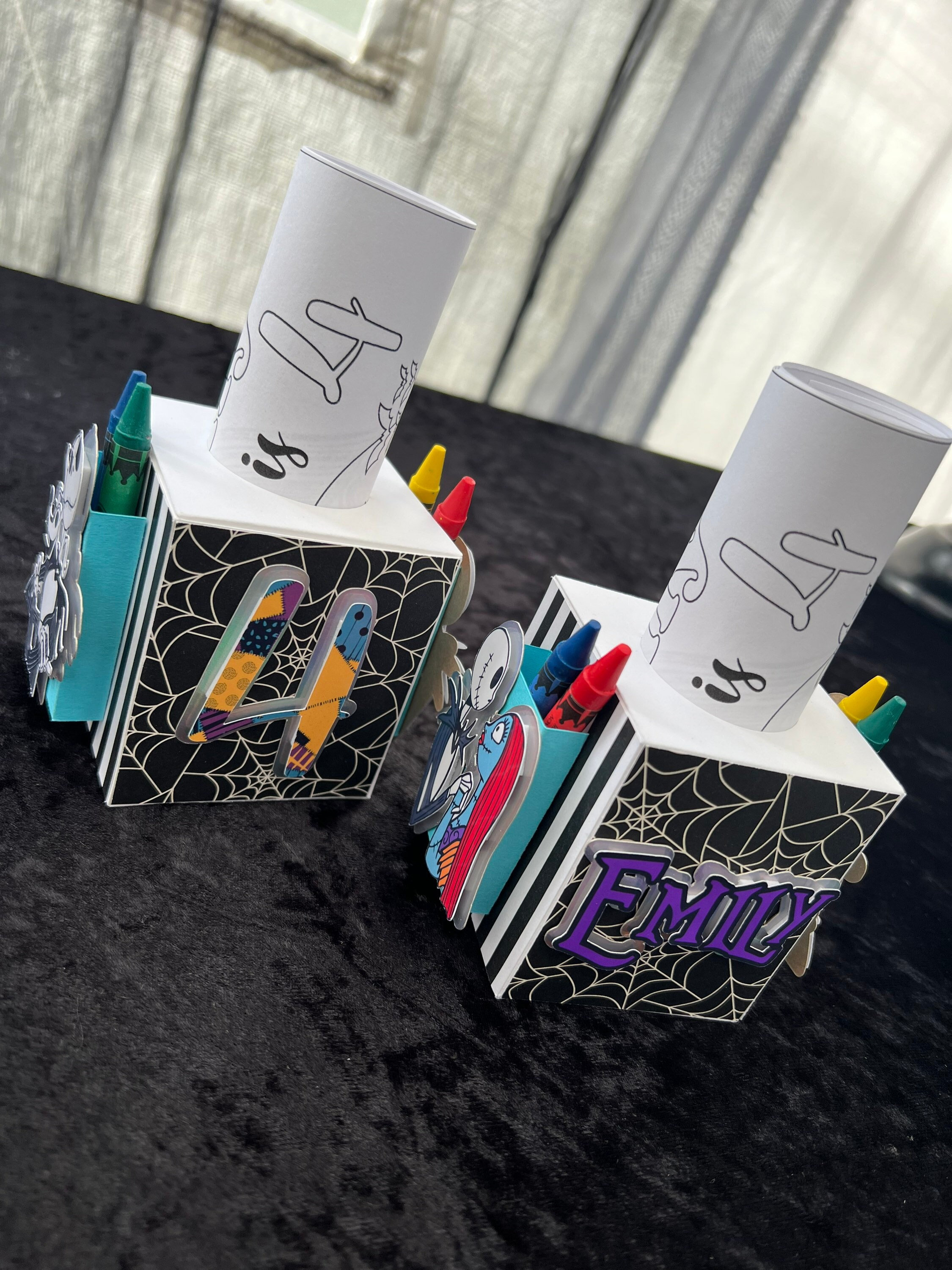 Nightmare Before Christmas Coloring Boxes - Etsy