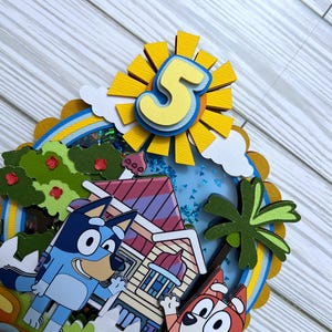 Bluey Inspired Cake Topper - Etsy