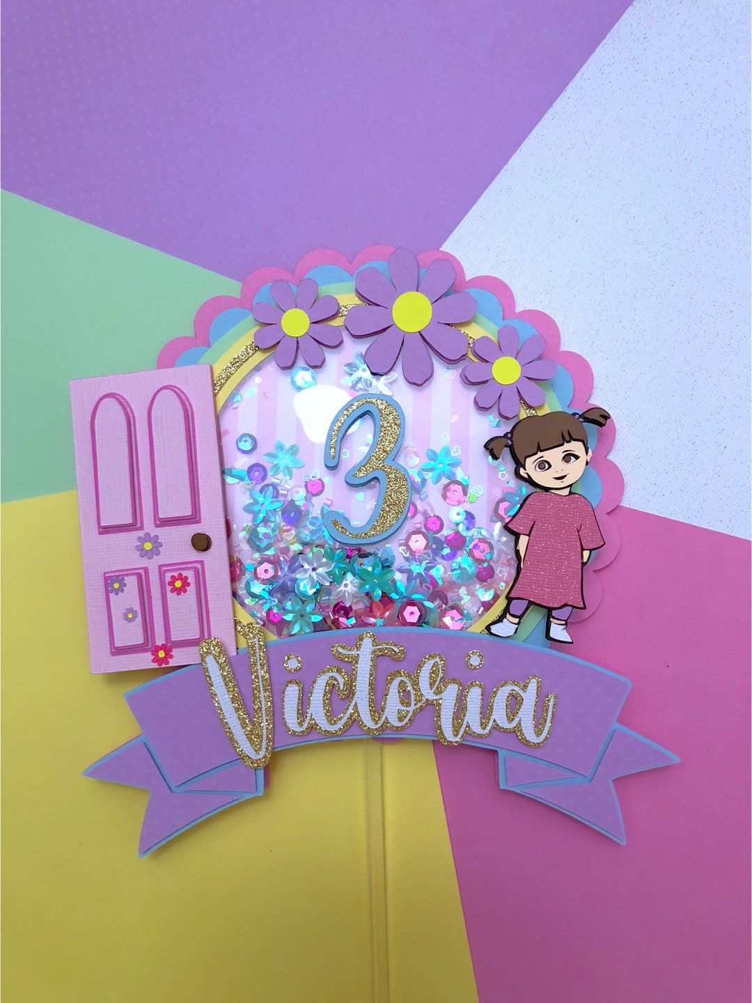 Boo Monsters Inc Inspired Cake Topper - Etsy