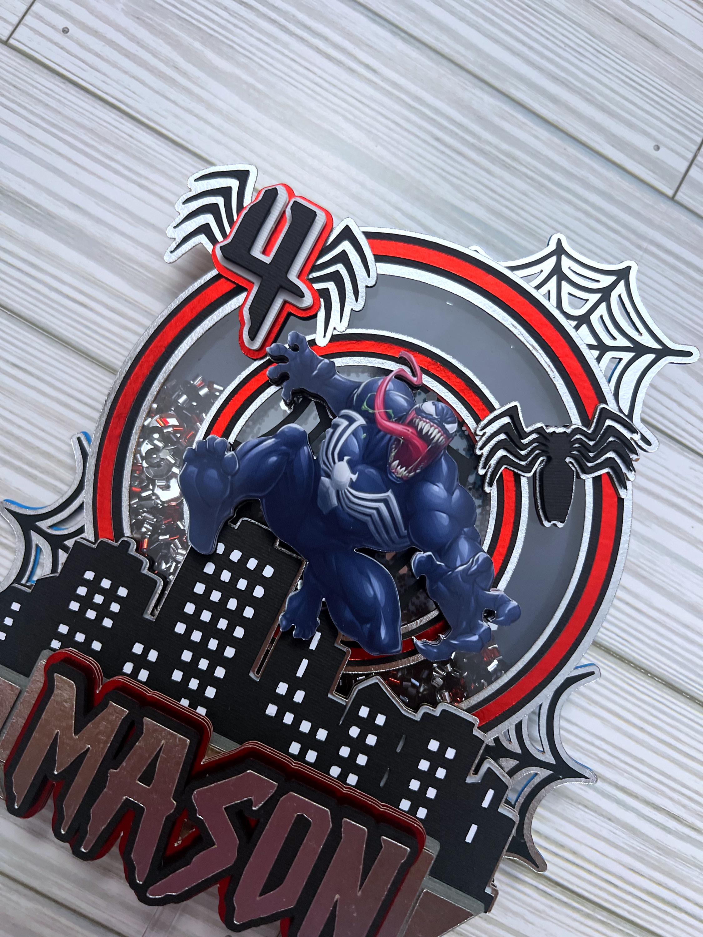 Venom Inspired Cake Topper - Etsy