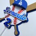 Dodgers Inspired Cake Topper - Etsy