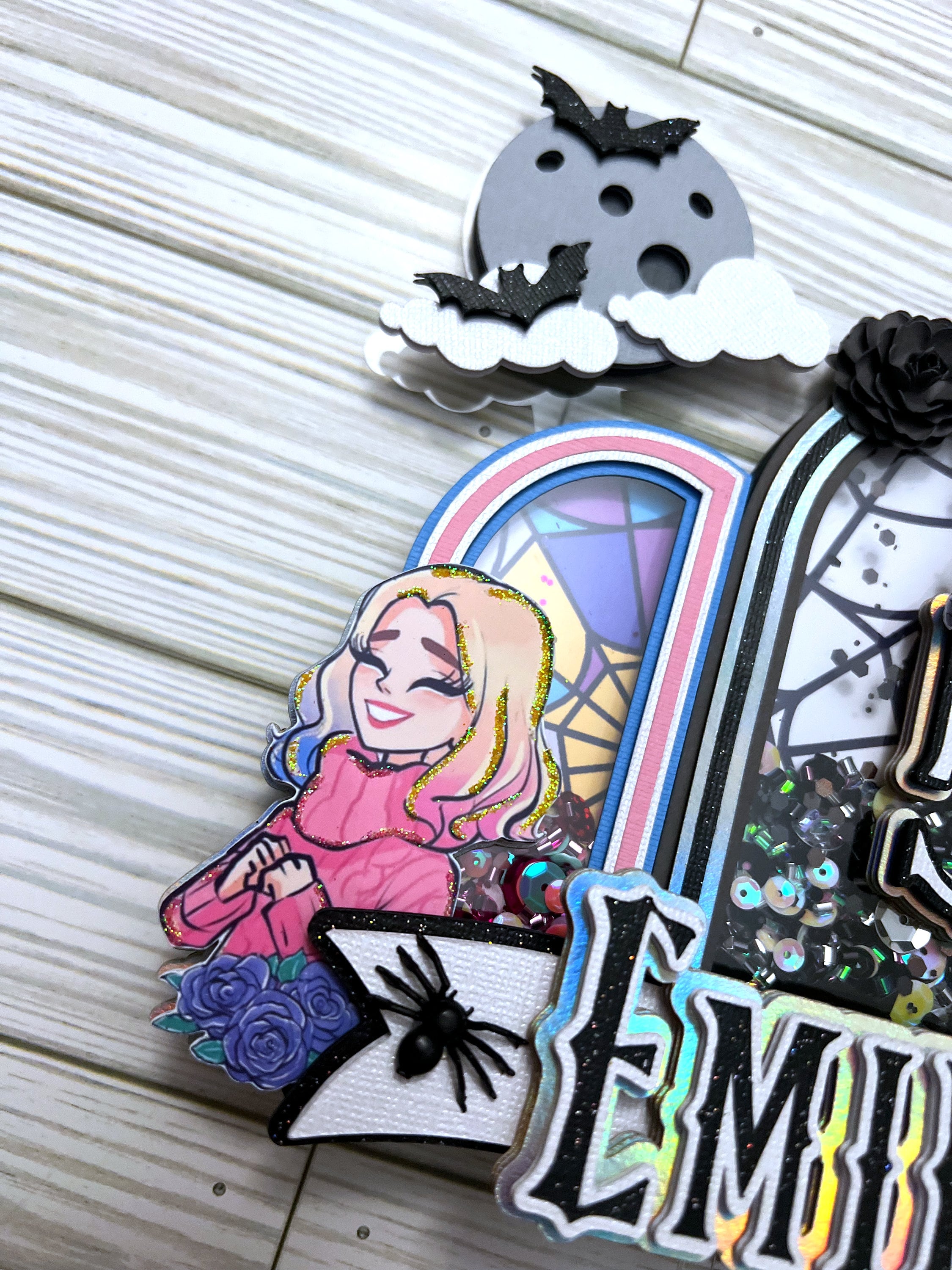 Wednesday Inspired Cake Topper - Etsy