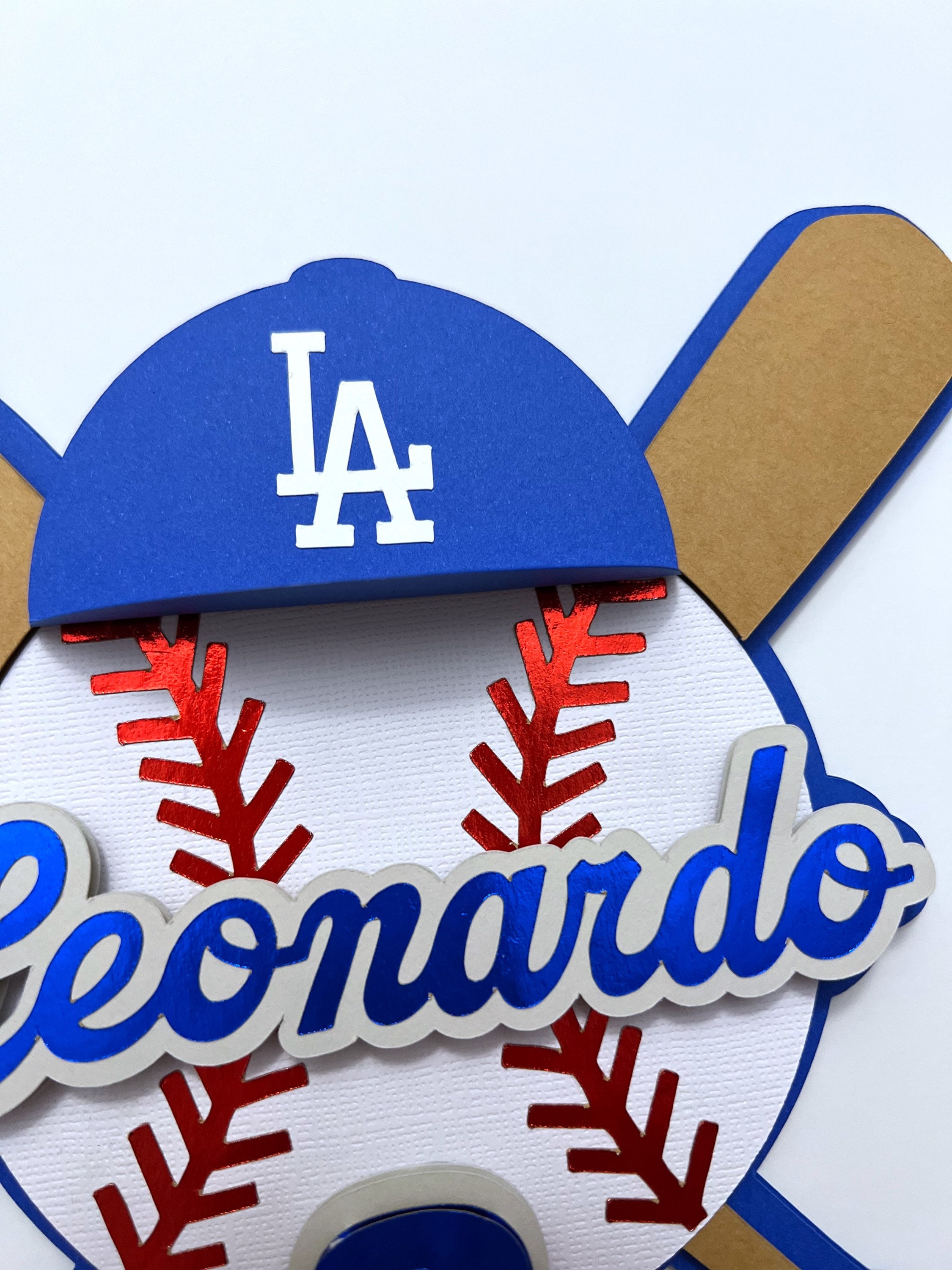 Dodgers Inspired Cake Topper - Etsy
