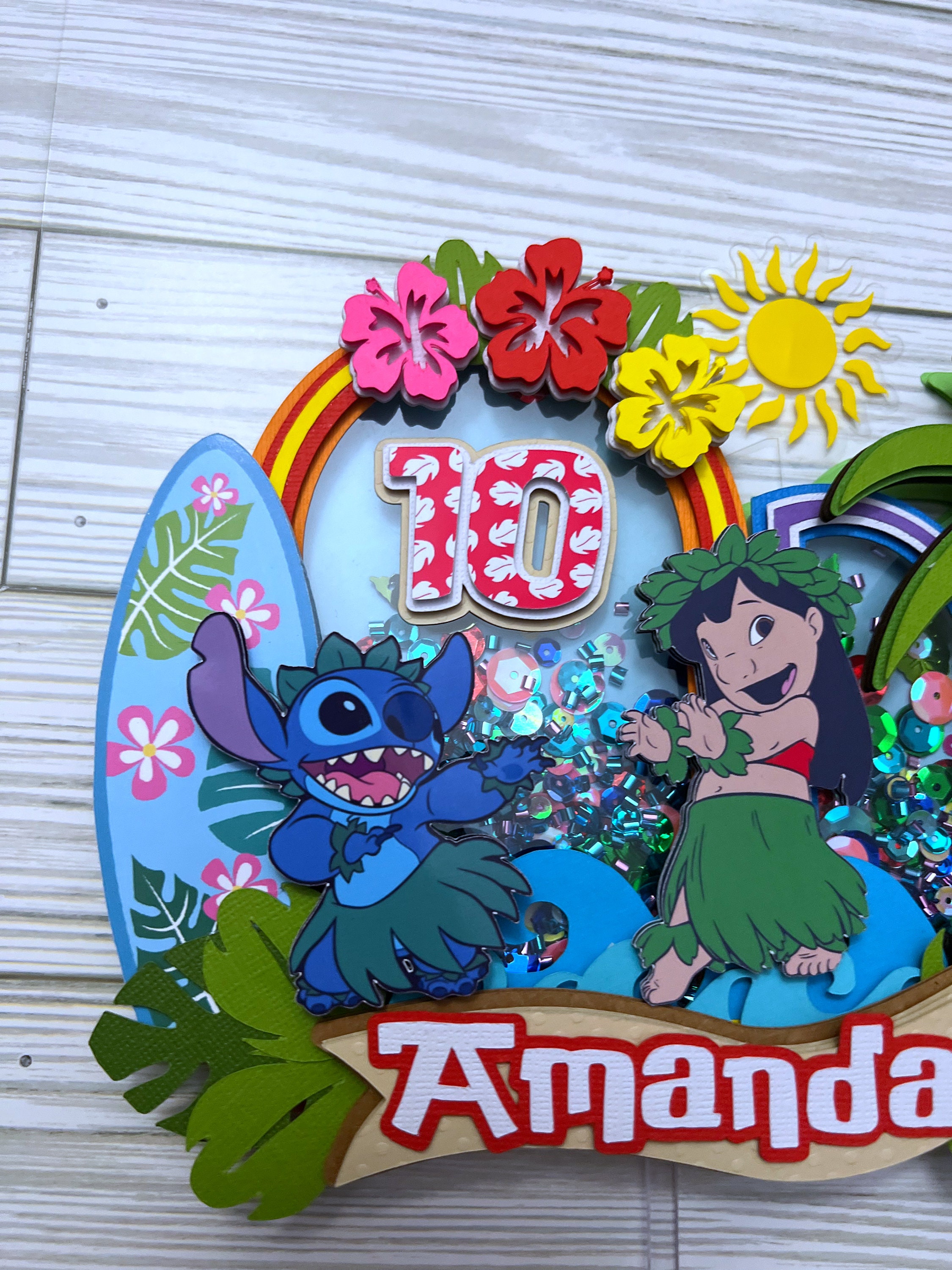 Lilo & Stitch Inspired Cake Topper - Etsy
