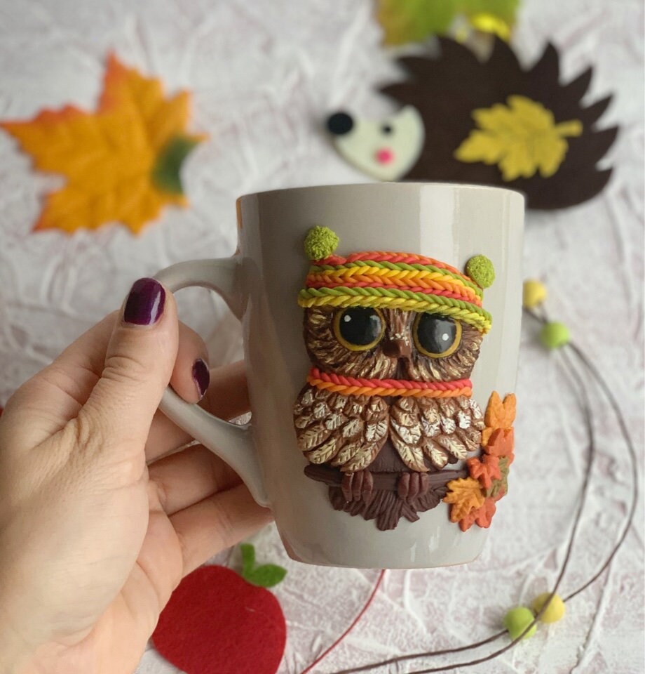 Owl Cup Owl Gift Cup With a Name Personalized Ceramic - Etsy Israel