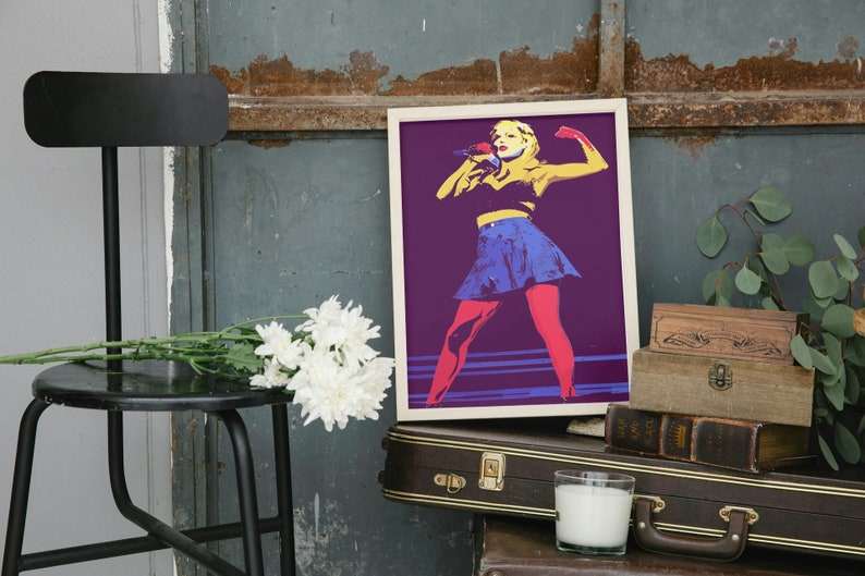 Taylor Swift Paris Tour Poster Unique Feminist Icon Pop Art Wall Decor ...