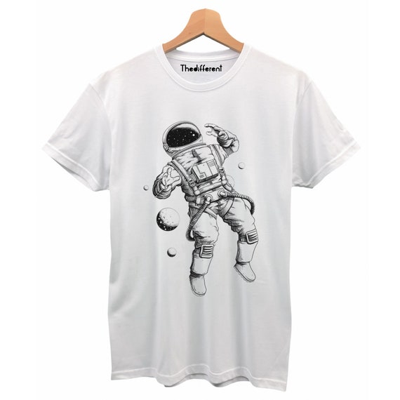T-shirt T-shirt T-shirt Man Astronaut Planets Moon Space Idea | Etsy