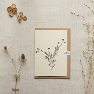 Forget-me-not Flower Bunch Card - Floral Botanical Greeting Cards ...