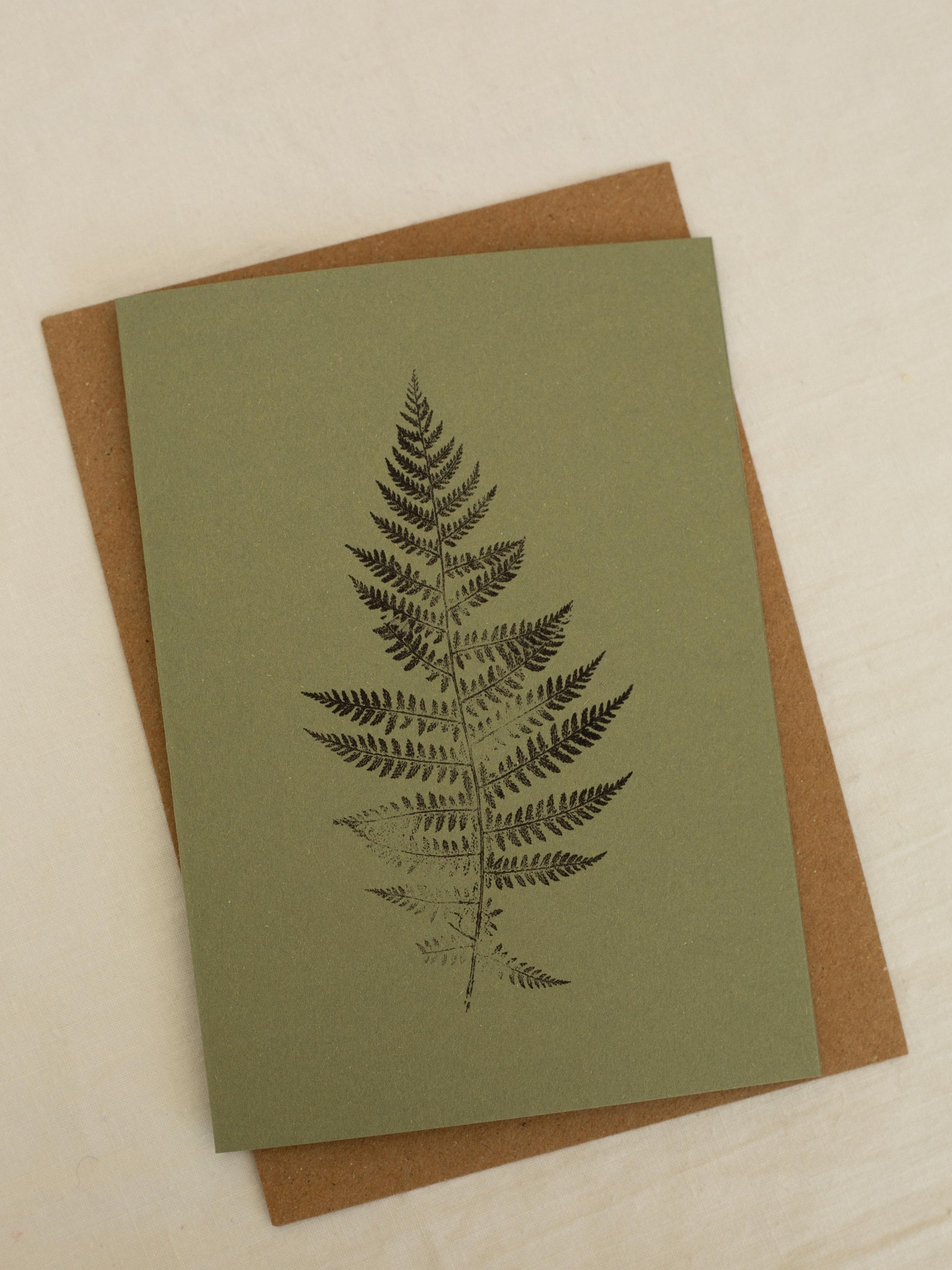 Fern Botanical Card - Lady Fern Card - Botanical Greeting Card - Fern ...