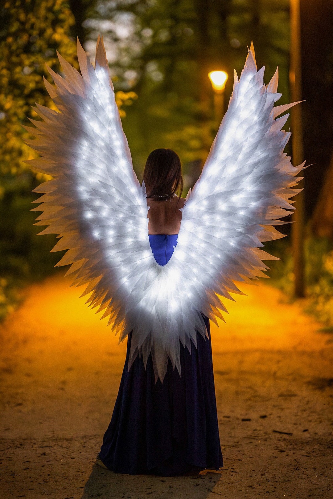 Illuminated Wings, Glowing Angel Wings, Wings for Performances, Lighted ...