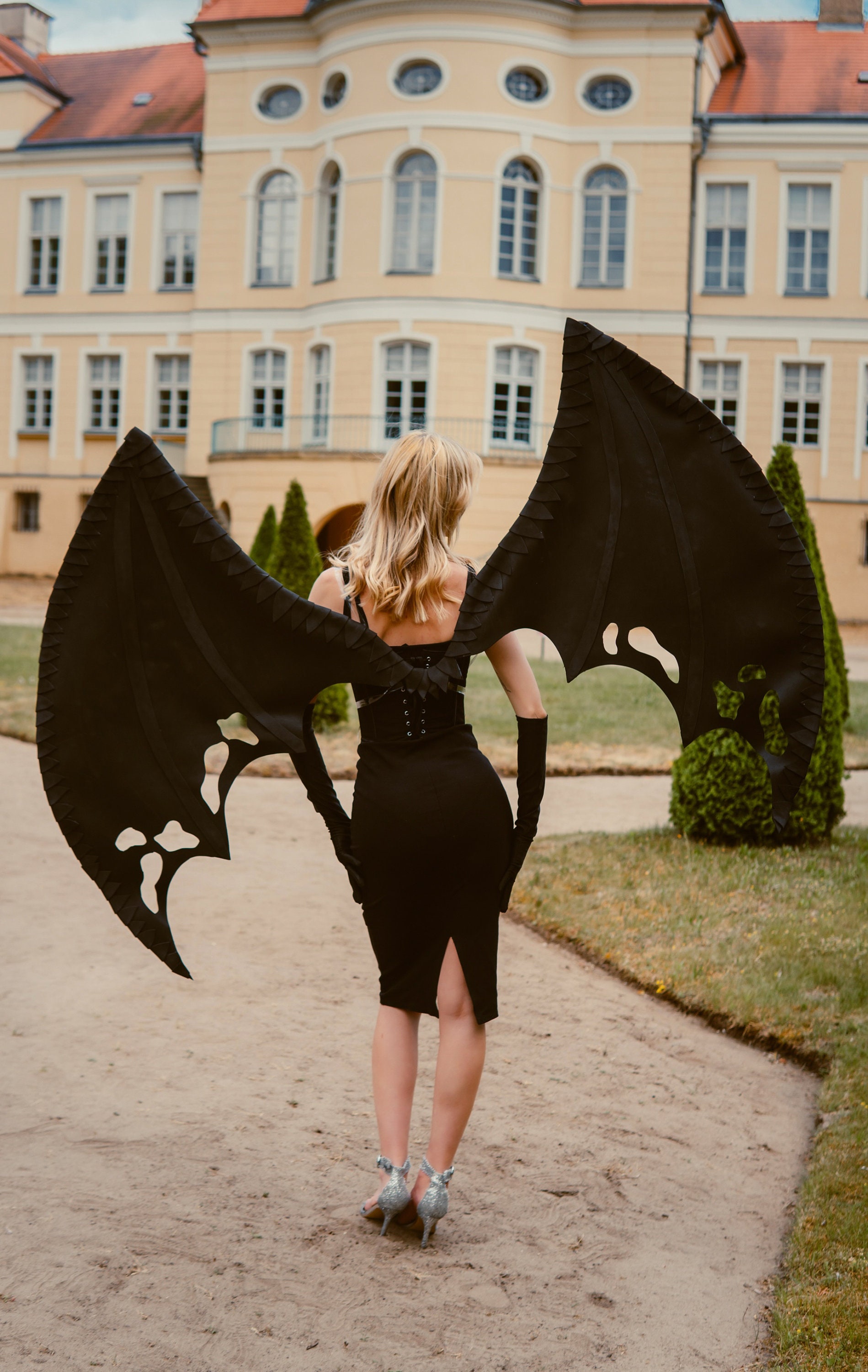 Big Dragon Wings, Bat Wings, Black Wings , Cosplay Wings Hight 65 in ...