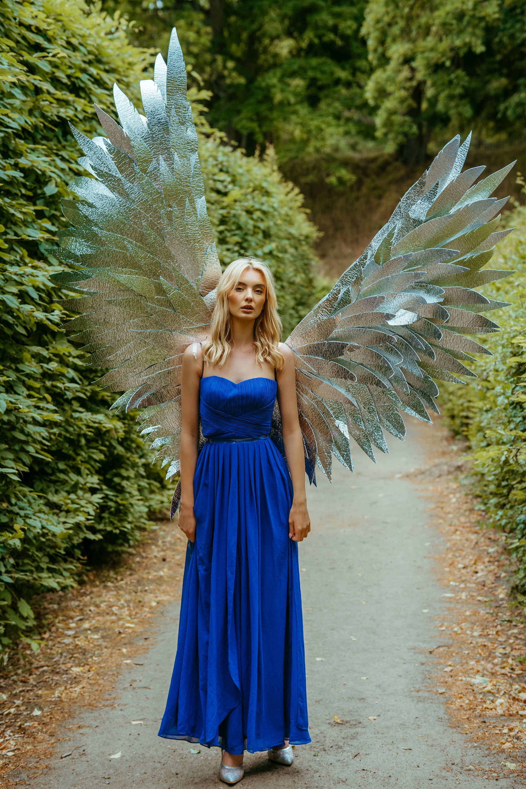 Big Silver Angel Wings, Large Wings, Bird Wings, Cosplay Costume Higth ...