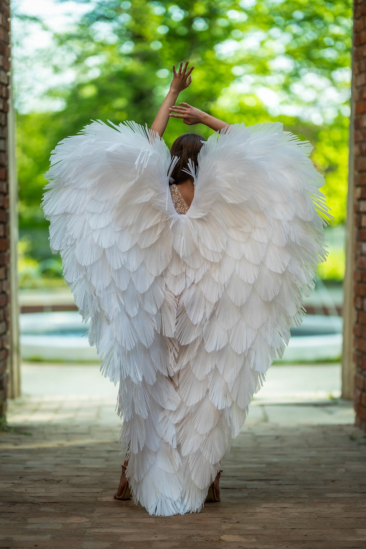 White Fluffy Angel Wings , Wings for Photoshoot, White Angel Wings - Etsy