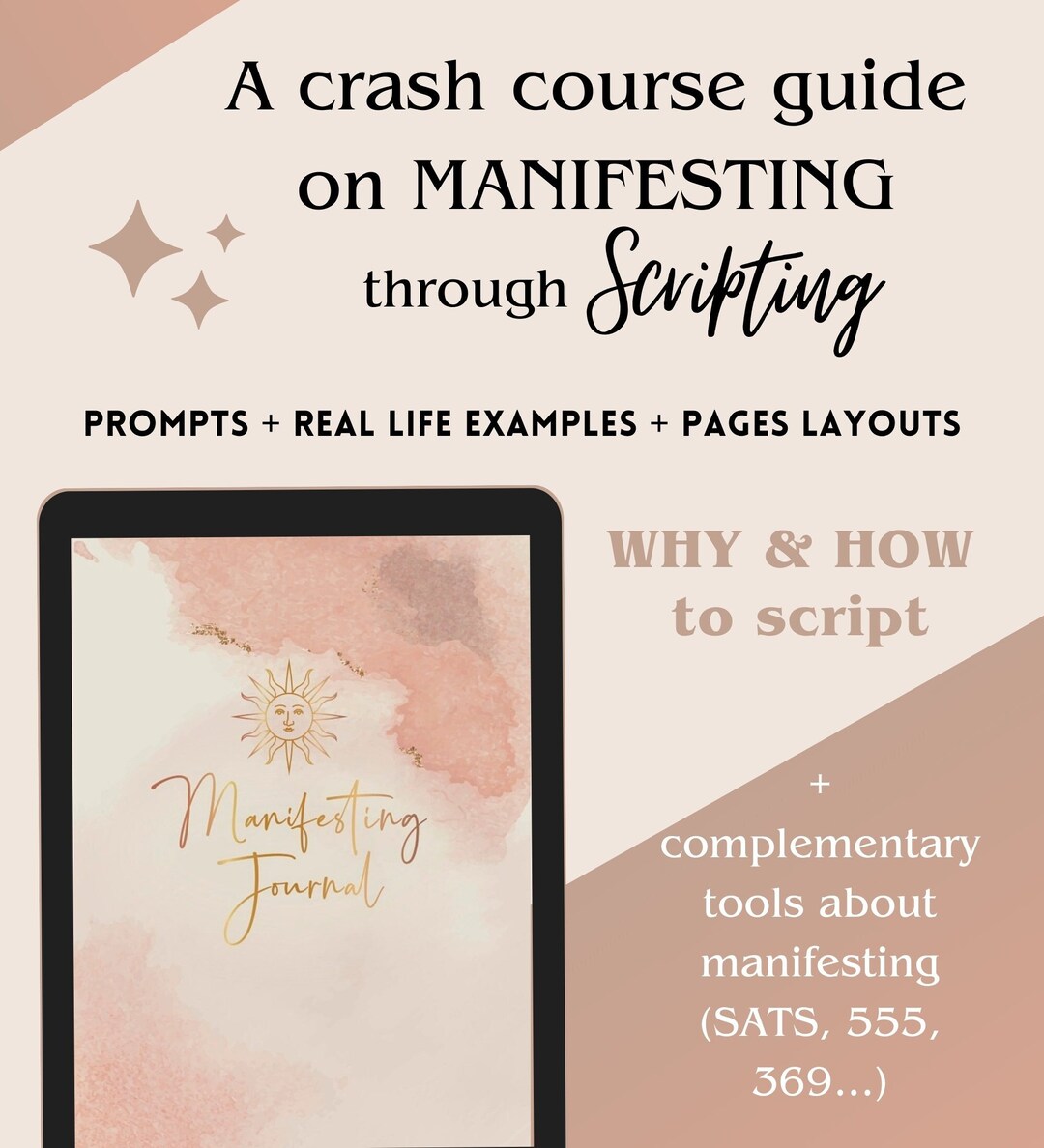 Manifesting Scripting Journal - Digital Guidebook + Printable Layouts ...