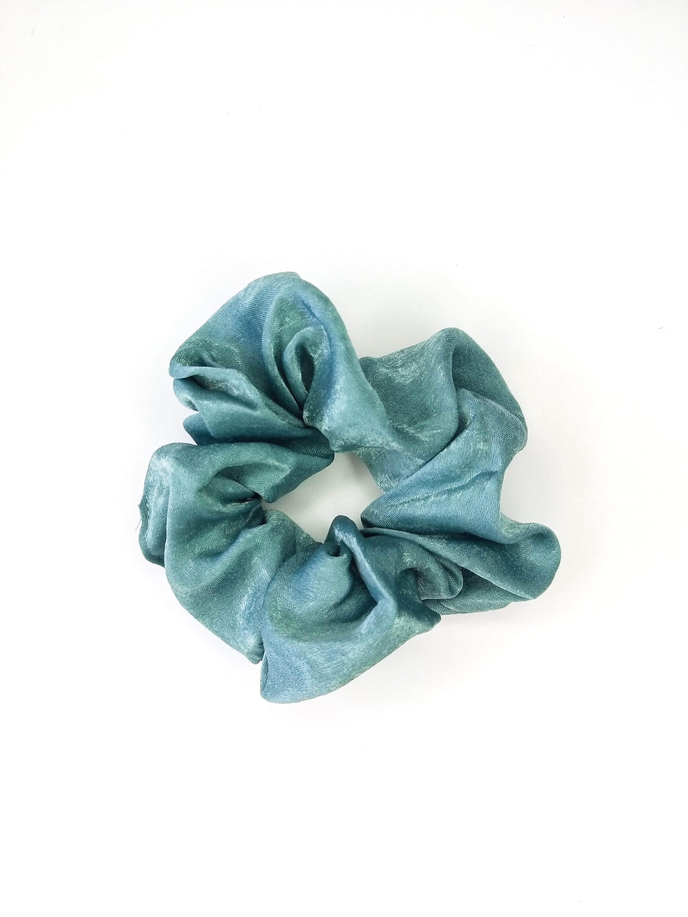 Soft Satin Ocean Blue Scrunchie Collection Aesthetic Hair | Etsy