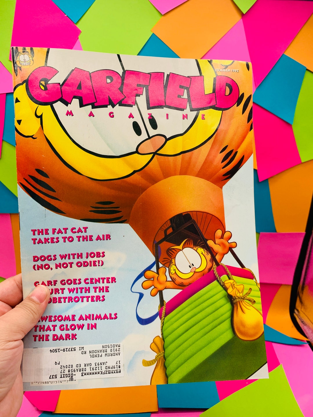 Garfield Magazine Summer 1992, Garfield Comics Vintage, Garfield ...
