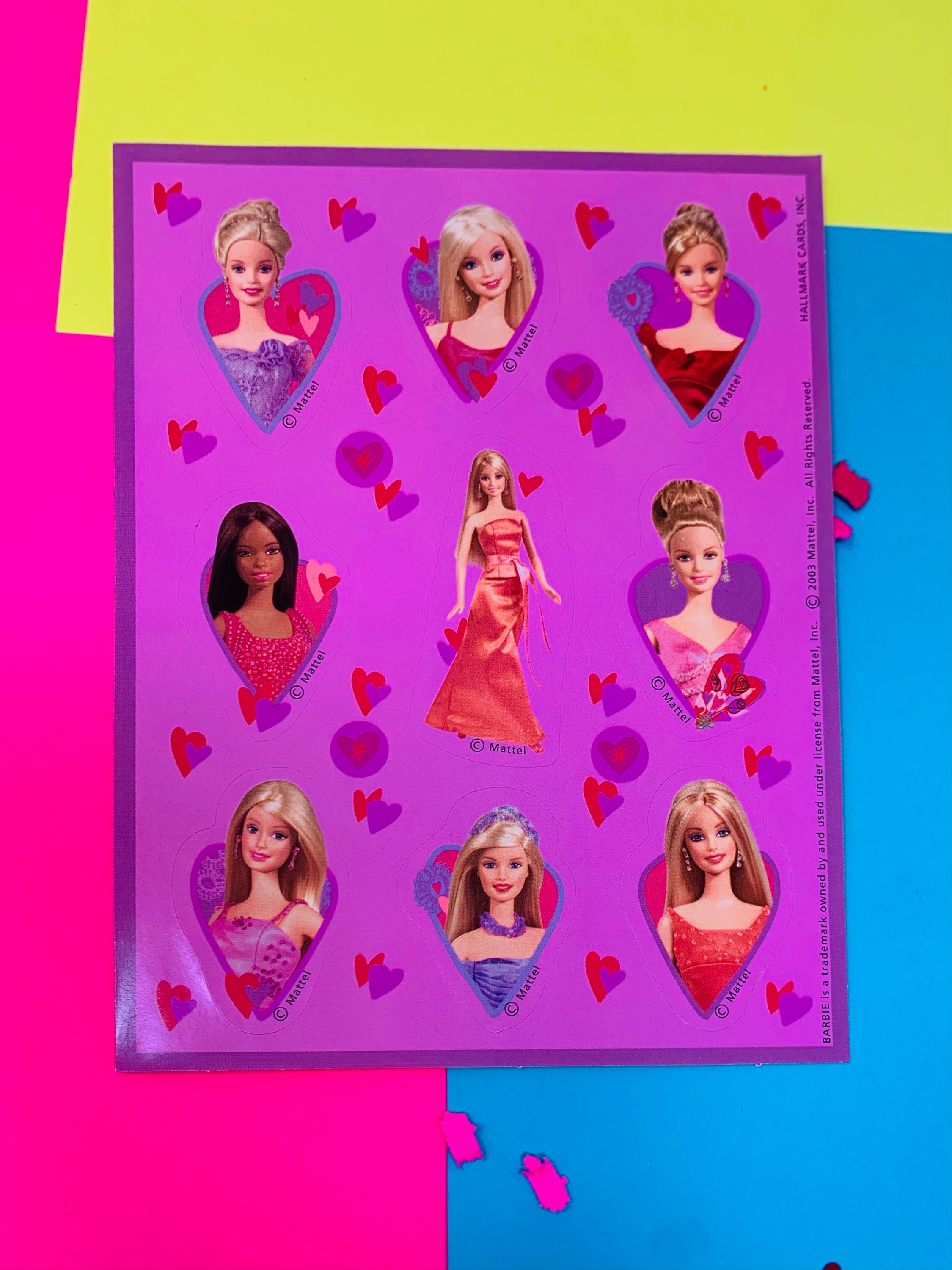 Barbie Sticker Sheet, Vintage Barbie Sticker Sheet, Vintage Barbie ...