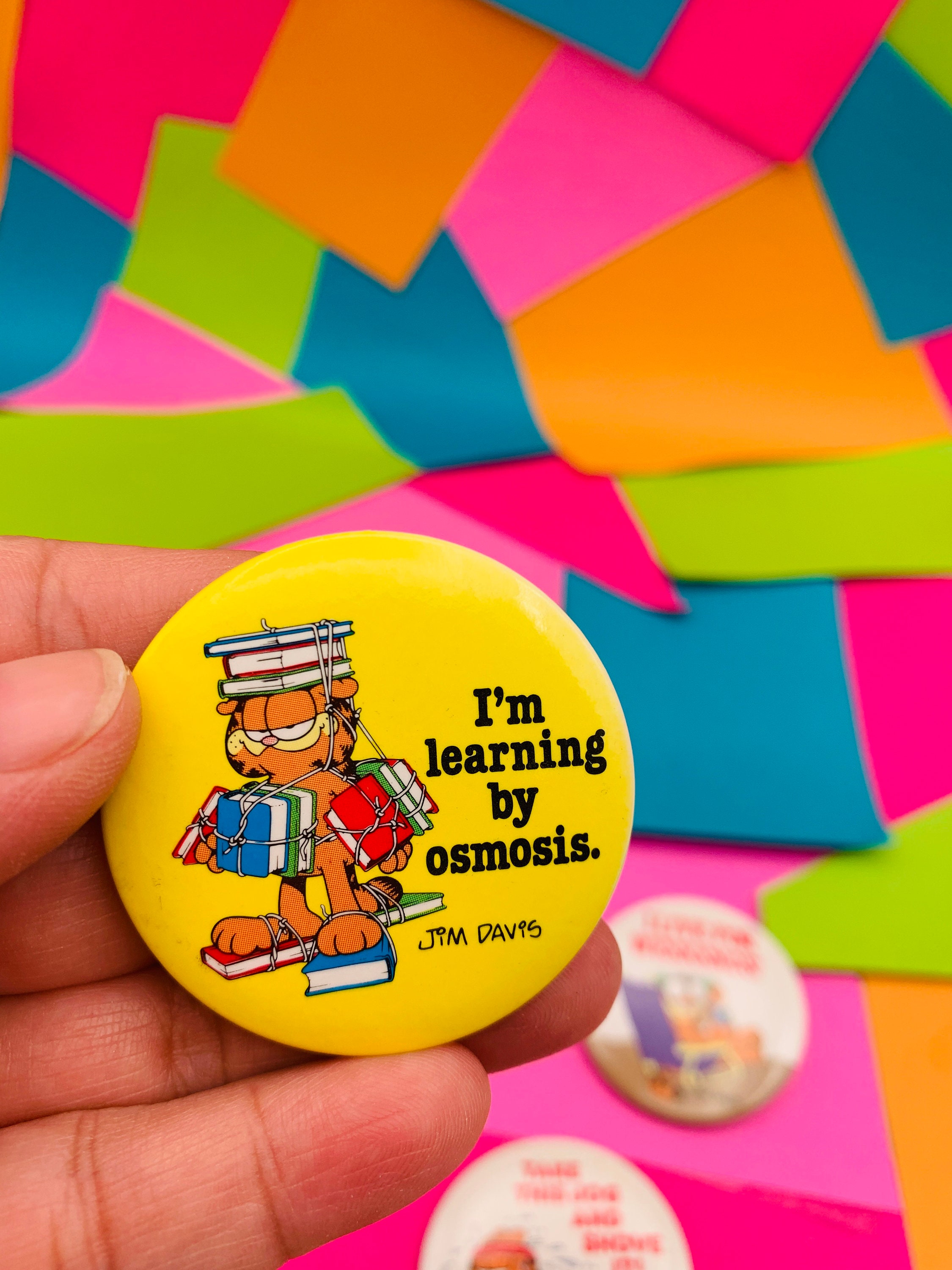 Garfield Pins, Choose ONE, Vintage Garfield Pins, Vintage Garfield and ...